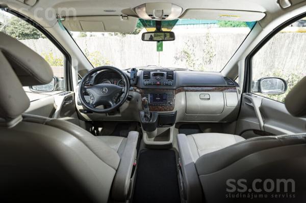 Black Mercedes-Benz Viano 2008 in Riga, with an engine capacity of 3.00 L and mileage of 336 thousand km for 9300 €, photo 10 on AUTOMOTO.COM.LV