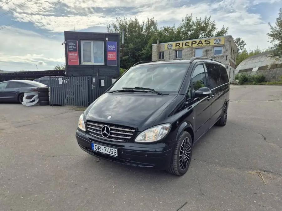 Melns Mercedes-Benz Viano 2008 Rīga, ar dzinēja tilpumu 3.00 L un nobraukumu 336 tūkst. km par 9290 €, foto 1 vietnē AUTOMOTO.COM.LV