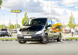 Black Mercedes-Benz Viano 2008 in Riga, with an engine capacity of 3.00 L and mileage of 336 thousand km for 9290 €, photo  on AUTOMOTO.COM.LV