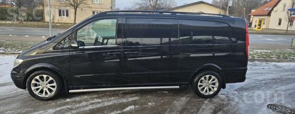 Black Mercedes-Benz Viano 2009 in Valmiera, with an engine capacity of 3.00 L and mileage of 439 thousand km for 6000 €, photo 3 on AUTOMOTO.COM.LV