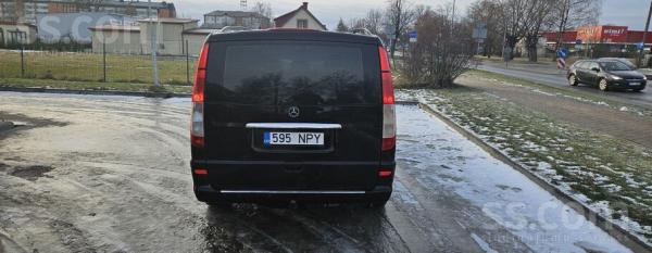Black Mercedes-Benz Viano 2009 in Valmiera, with an engine capacity of 3.00 L and mileage of 439 thousand km for 6000 €, photo 4 on AUTOMOTO.COM.LV