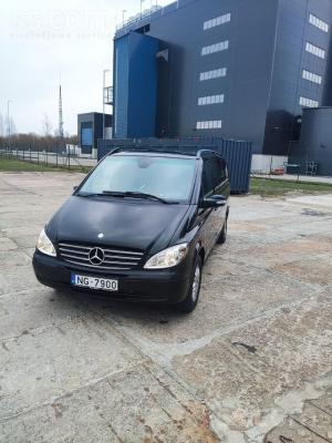 Black Mercedes-Benz Viano 2009 in Riga, with an engine capacity of 2.20 L and mileage of 330 thousand km for 8290 €, photo 3 on AUTOMOTO.COM.LV