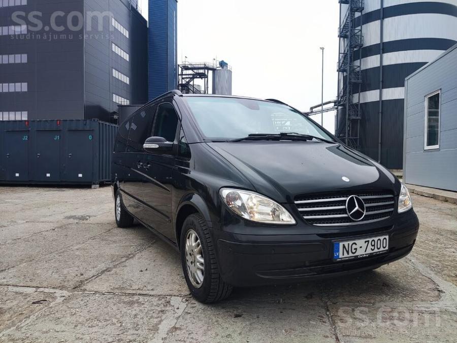 Black Mercedes-Benz Viano 2009 in Riga, with an engine capacity of 2.20 L and mileage of 330 thousand km for 8290 €, photo 6 on AUTOMOTO.COM.LV