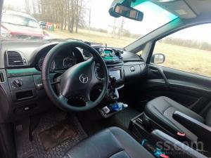 Black Mercedes-Benz Viano 2009 in Riga, with an engine capacity of 2.20 L and mileage of 330 thousand km for 8290 €, photo 9 on AUTOMOTO.COM.LV
