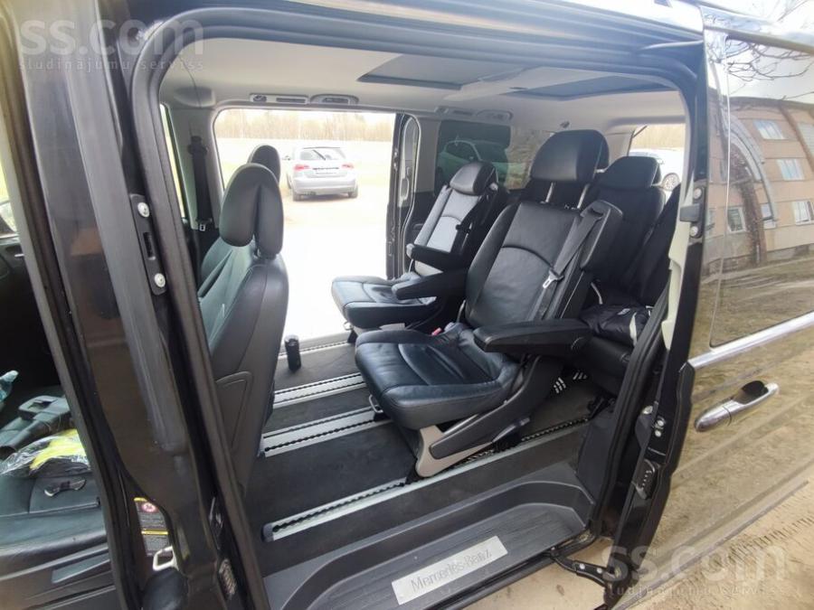 Black Mercedes-Benz Viano 2009 in Riga, with an engine capacity of 2.20 L and mileage of 330 thousand km for 8290 €, photo 11 on AUTOMOTO.COM.LV