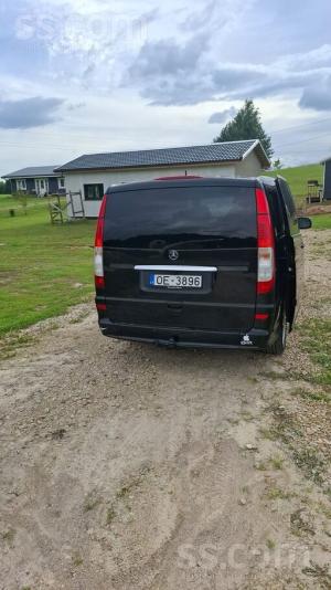 Black Mercedes-Benz Viano 2010 in Riga, with an engine capacity of 3.00 L and mileage of 268 thousand km for 8950 €, photo 4 on AUTOMOTO.COM.LV