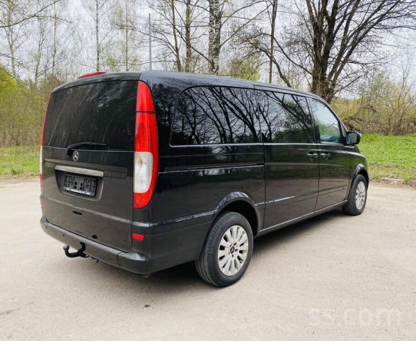 Black Mercedes-Benz Viano 2010 in Riga, with an engine capacity of 2.20 L and mileage of 0 thousand km for 8990 €, photo 3 on AUTOMOTO.COM.LV