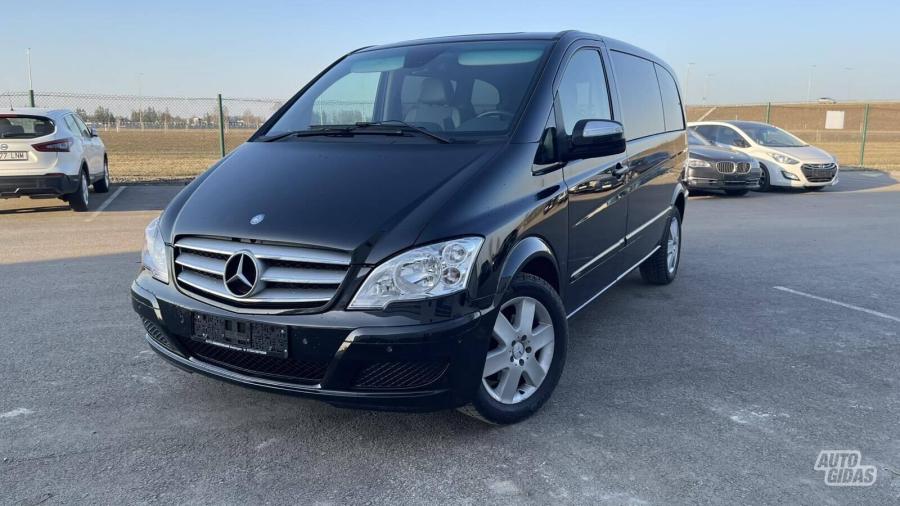 Black Mercedes-Benz Viano 2010 in Marijampole, with an engine capacity of 3.00 L and mileage of 296 thousand km for 8900 €, photo 1 on AUTOMOTO.COM.LV
