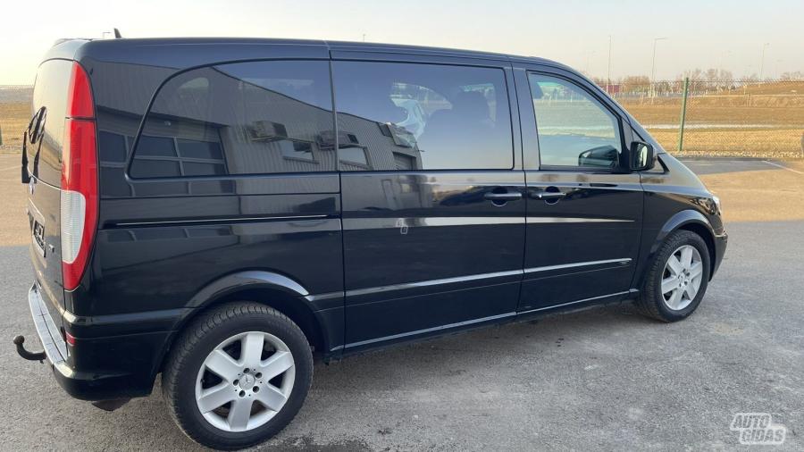 Black Mercedes-Benz Viano 2010 in Marijampole, with an engine capacity of 3.00 L and mileage of 296 thousand km for 8900 €, photo 10 on AUTOMOTO.COM.LV