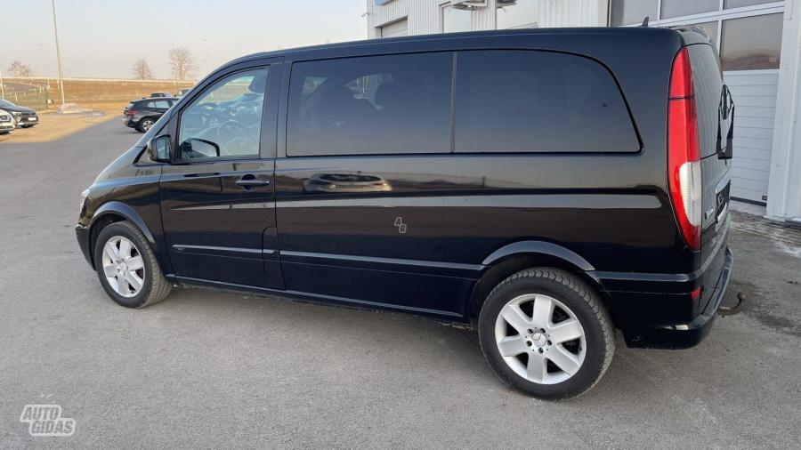 Black Mercedes-Benz Viano 2010 in Marijampole, with an engine capacity of 3.00 L and mileage of 296 thousand km for 8900 €, photo 11 on AUTOMOTO.COM.LV