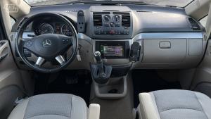 Black Mercedes-Benz Viano 2010 in Marijampole, with an engine capacity of 3.00 L and mileage of 296 thousand km for 8900 €, photo 21 on AUTOMOTO.COM.LV