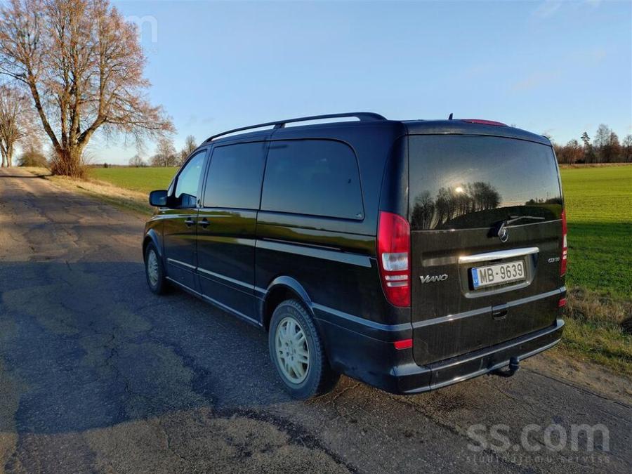 Melns Mercedes-Benz Viano 2011 Rīga, ar dzinēja tilpumu 3.00 L un nobraukumu 268 tūkst. km par 11990 €, foto 6 vietnē AUTOMOTO.COM.LV