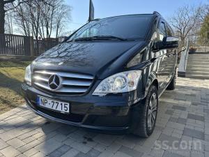 Black Mercedes-Benz Viano 2011 in Riga, with an engine capacity of 2.20 L and mileage of 266 thousand km for 17900 €, photo 3 on AUTOMOTO.COM.LV