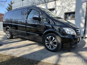 Black Mercedes-Benz Viano 2011 in Riga, with an engine capacity of 2.20 L and mileage of 266 thousand km for 17900 €, photo 4 on AUTOMOTO.COM.LV