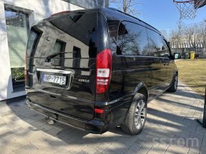 Black Mercedes-Benz Viano 2011 in Riga, with an engine capacity of 2.20 L and mileage of 266 thousand km for 17900 €, photo 5 on AUTOMOTO.COM.LV