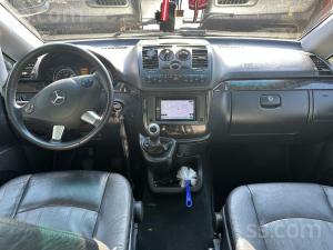 Black Mercedes-Benz Viano 2011 in Riga, with an engine capacity of 2.20 L and mileage of 266 thousand km for 17900 €, photo 7 on AUTOMOTO.COM.LV