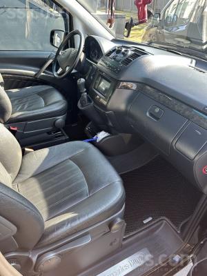 Black Mercedes-Benz Viano 2011 in Riga, with an engine capacity of 2.20 L and mileage of 266 thousand km for 17900 €, photo 12 on AUTOMOTO.COM.LV