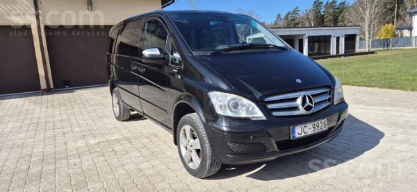 Black Mercedes-Benz Viano 2011 in Riga, with an engine capacity of 2.20 L and mileage of 438 thousand km for 11000 €, photo 2 on AUTOMOTO.COM.LV