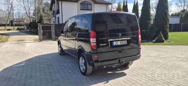 Black Mercedes-Benz Viano 2011 in Riga, with an engine capacity of 2.20 L and mileage of 438 thousand km for 11000 €, photo 3 on AUTOMOTO.COM.LV