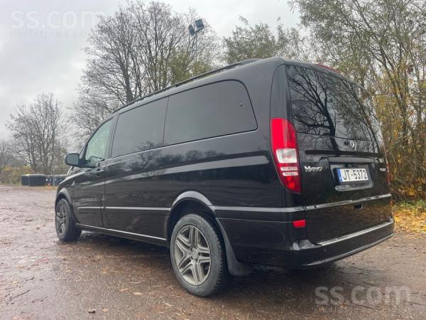 Black Mercedes-Benz Viano 2011 in Riga, with an engine capacity of 2.20 L and mileage of 422 thousand km for 10900 €, photo 6 on AUTOMOTO.COM.LV
