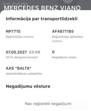 Melns Mercedes-Benz Viano 2011 Rīga, ar dzinēja tilpumu 2.20 L un nobraukumu 273 tūkst. km par 14200 €, foto 18 vietnē AUTOMOTO.COM.LV