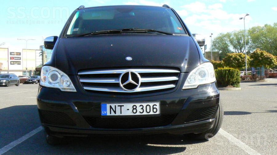 Black Mercedes-Benz Viano 2011 in Riga, with an engine capacity of 3.00 L and mileage of 467 thousand km for 7666 €, photo 10 on AUTOMOTO.COM.LV