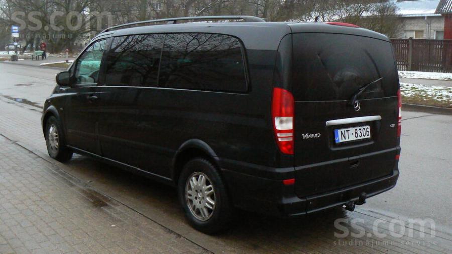 Black Mercedes-Benz Viano 2011 in Riga, with an engine capacity of 3.00 L and mileage of 467 thousand km for 7666 €, photo 14 on AUTOMOTO.COM.LV