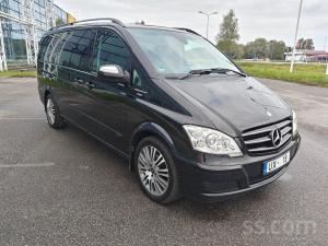 Black Mercedes-Benz Viano 2012 in Riga, with an engine capacity of 3.00 L and mileage of 214 thousand km for 18500 €, photo 3 on AUTOMOTO.COM.LV