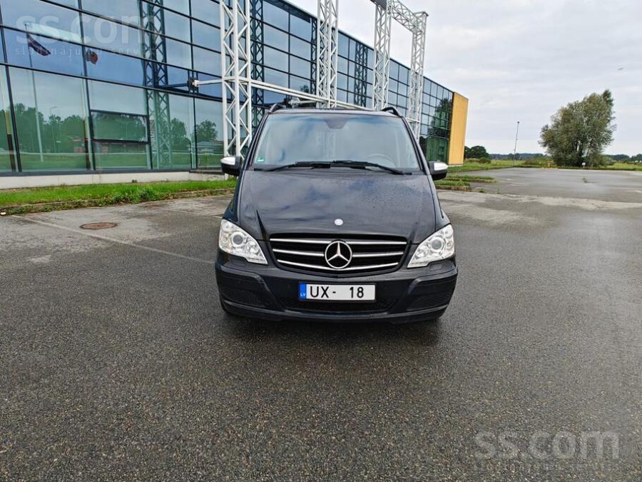 Black Mercedes-Benz Viano 2012 in Riga, with an engine capacity of 3.00 L and mileage of 214 thousand km for 18500 €, photo 7 on AUTOMOTO.COM.LV