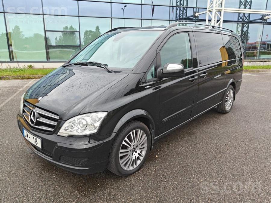 Black Mercedes-Benz Viano 2012 in Riga, with an engine capacity of 3.00 L and mileage of 214 thousand km for 18500 €, photo 11 on AUTOMOTO.COM.LV