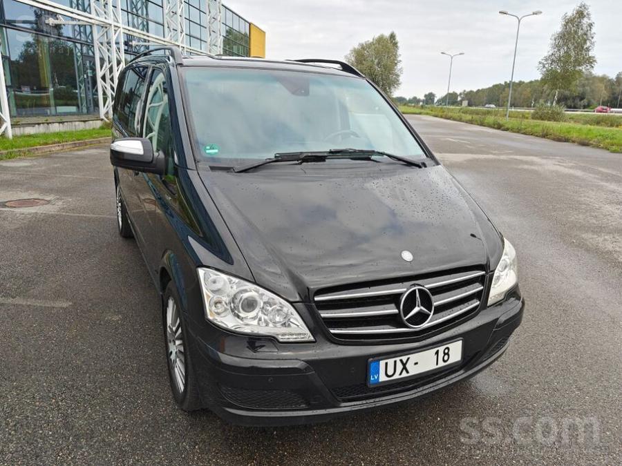 Black Mercedes-Benz Viano 2012 in Riga, with an engine capacity of 3.00 L and mileage of 214 thousand km for 18500 €, photo 12 on AUTOMOTO.COM.LV