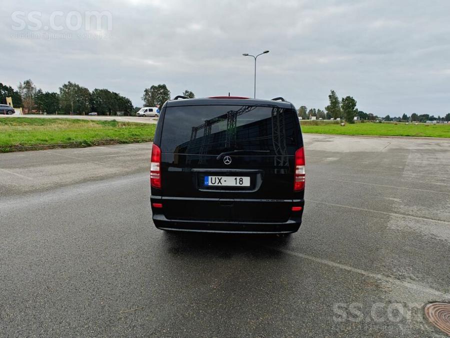 Black Mercedes-Benz Viano 2012 in Riga, with an engine capacity of 3.00 L and mileage of 214 thousand km for 18500 €, photo 13 on AUTOMOTO.COM.LV