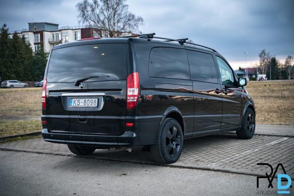 Black Mercedes-Benz Viano 2012 in Riga, with an engine capacity of 3.00 L and mileage of 418 thousand km for 7990 €, photo 2 on AUTOMOTO.COM.LV