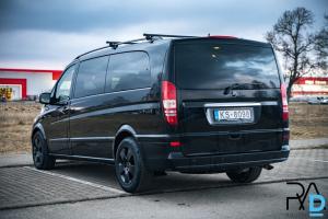 Black Mercedes-Benz Viano 2012 in Riga, with an engine capacity of 3.00 L and mileage of 418 thousand km for 7990 €, photo 4 on AUTOMOTO.COM.LV