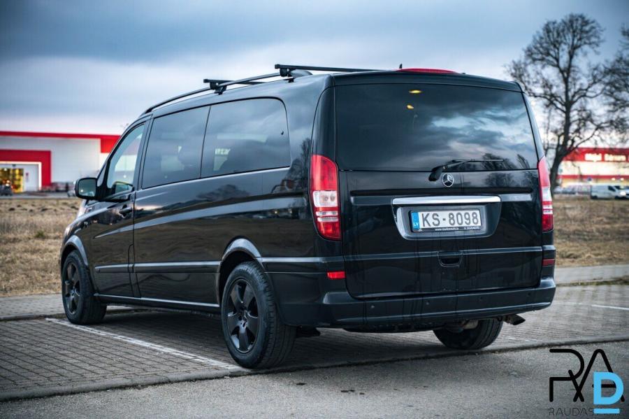 Black Mercedes-Benz Viano 2012 in Riga, with an engine capacity of 3.00 L and mileage of 418 thousand km for 7990 €, photo 4 on AUTOMOTO.COM.LV