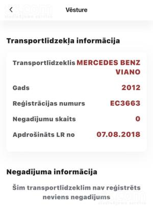 Melns Mercedes-Benz Viano 2012 Rīga, ar dzinēja tilpumu 3.00 L un nobraukumu 383 tūkst. km par 16300 €, foto 29 vietnē AUTOMOTO.COM.LV