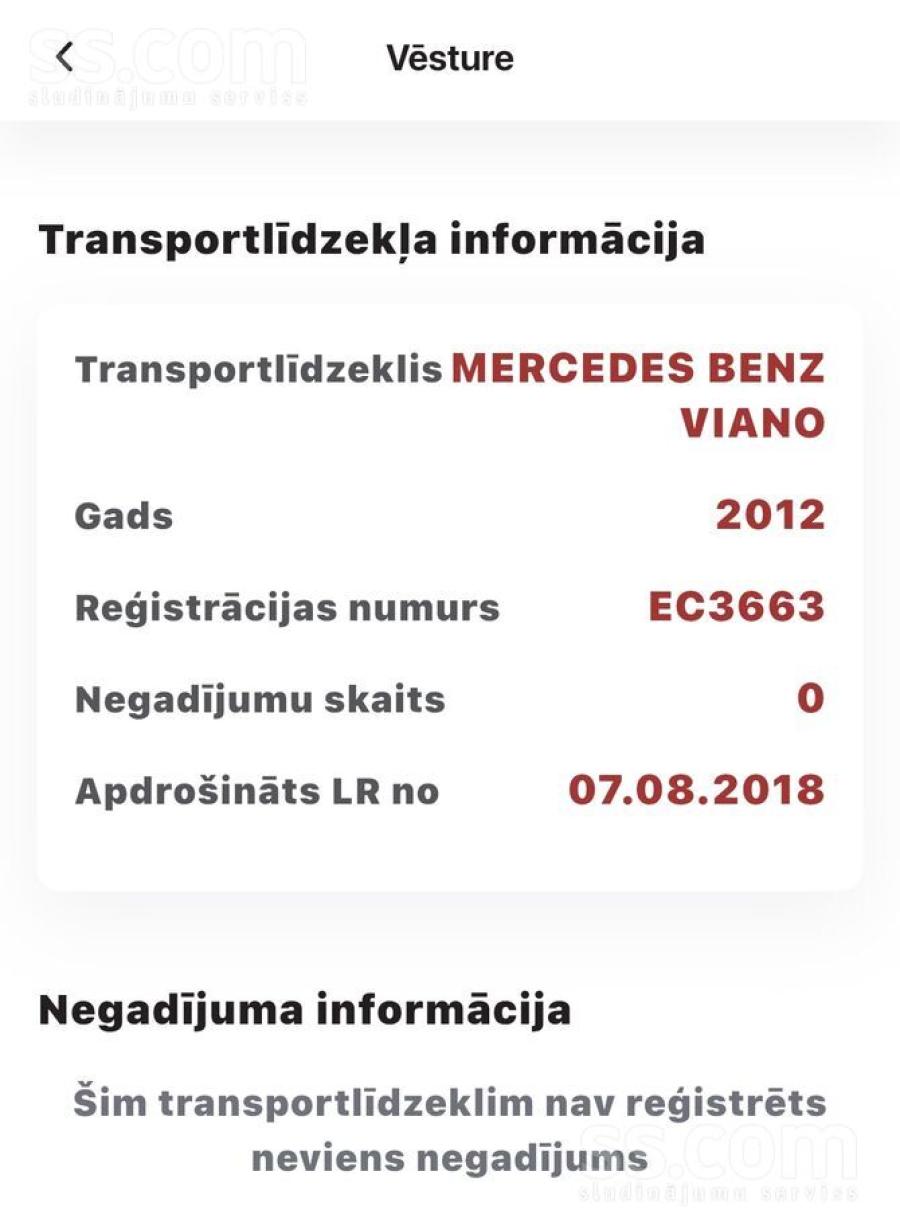 Melns Mercedes-Benz Viano 2012 Rīga, ar dzinēja tilpumu 3.00 L un nobraukumu 383 tūkst. km par 16300 €, foto 29 vietnē AUTOMOTO.COM.LV