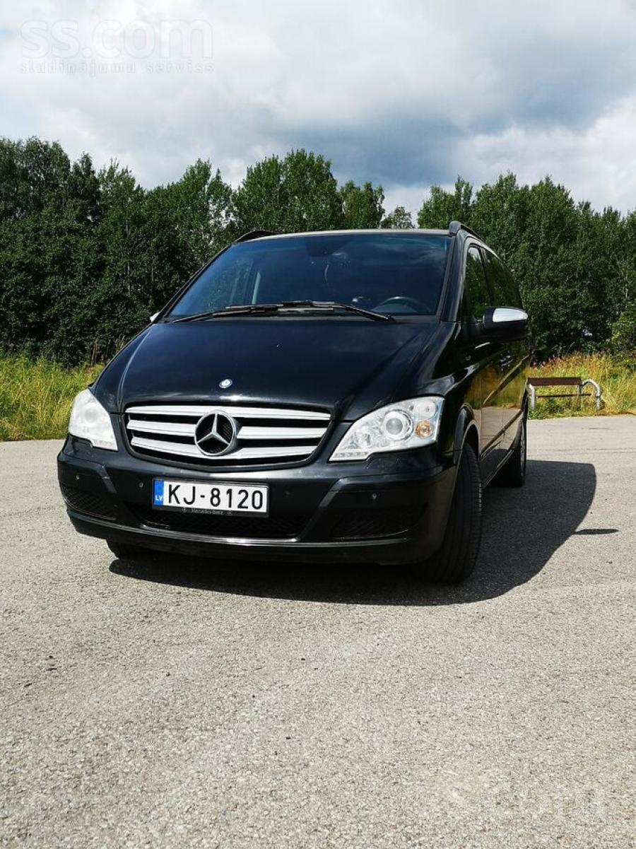Melns Mercedes-Benz Viano 2012 Rīga, ar dzinēja tilpumu 3.00 L un nobraukumu 291 tūkst. km par 14300 €, foto 1 vietnē AUTOMOTO.COM.LV