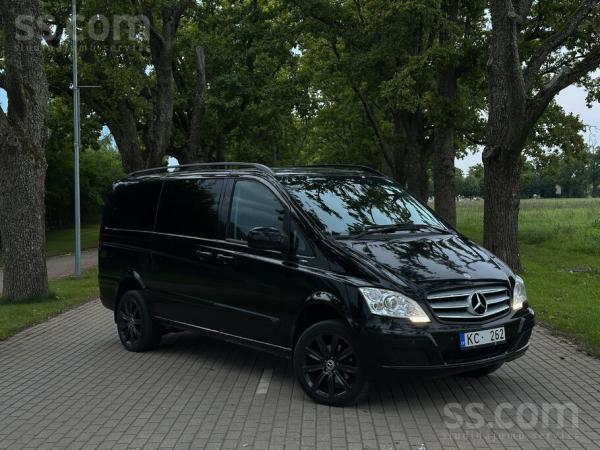 Black Mercedes-Benz Viano 2012 in Valmiera, with an engine capacity of 2.20 L and mileage of 340 thousand km for 11999 €, photo 4 on AUTOMOTO.COM.LV