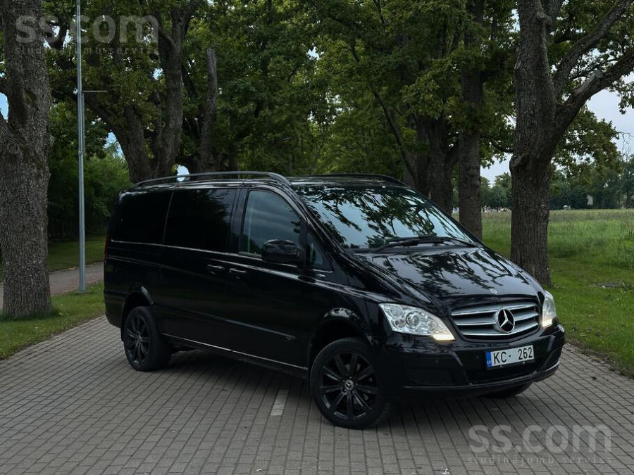 Black Mercedes-Benz Viano 2012 in Valmiera, with an engine capacity of 2.20 L and mileage of 340 thousand km for 11999 €, photo 4 on AUTOMOTO.COM.LV