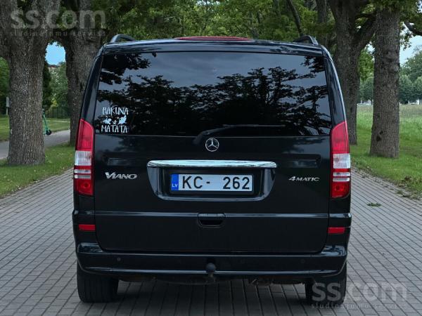 Black Mercedes-Benz Viano 2012 in Valmiera, with an engine capacity of 2.20 L and mileage of 340 thousand km for 11999 €, photo 6 on AUTOMOTO.COM.LV