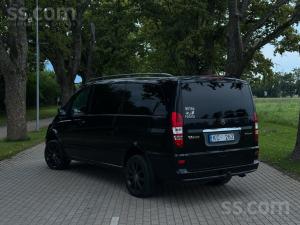 Black Mercedes-Benz Viano 2012 in Valmiera, with an engine capacity of 2.20 L and mileage of 340 thousand km for 11999 €, photo 7 on AUTOMOTO.COM.LV