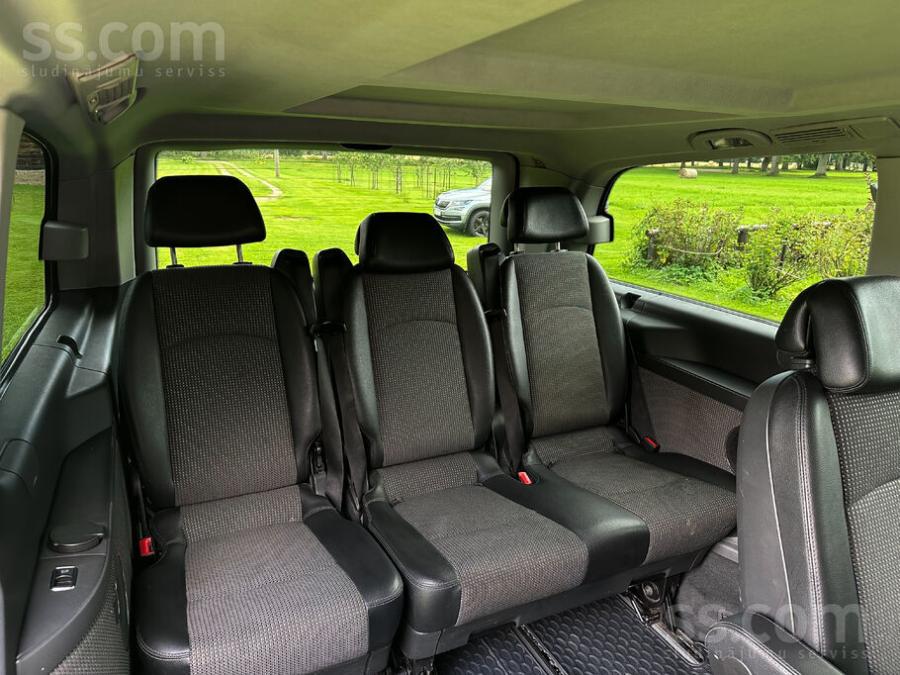 Black Mercedes-Benz Viano 2012 in Valmiera, with an engine capacity of 2.20 L and mileage of 340 thousand km for 11999 €, photo 12 on AUTOMOTO.COM.LV