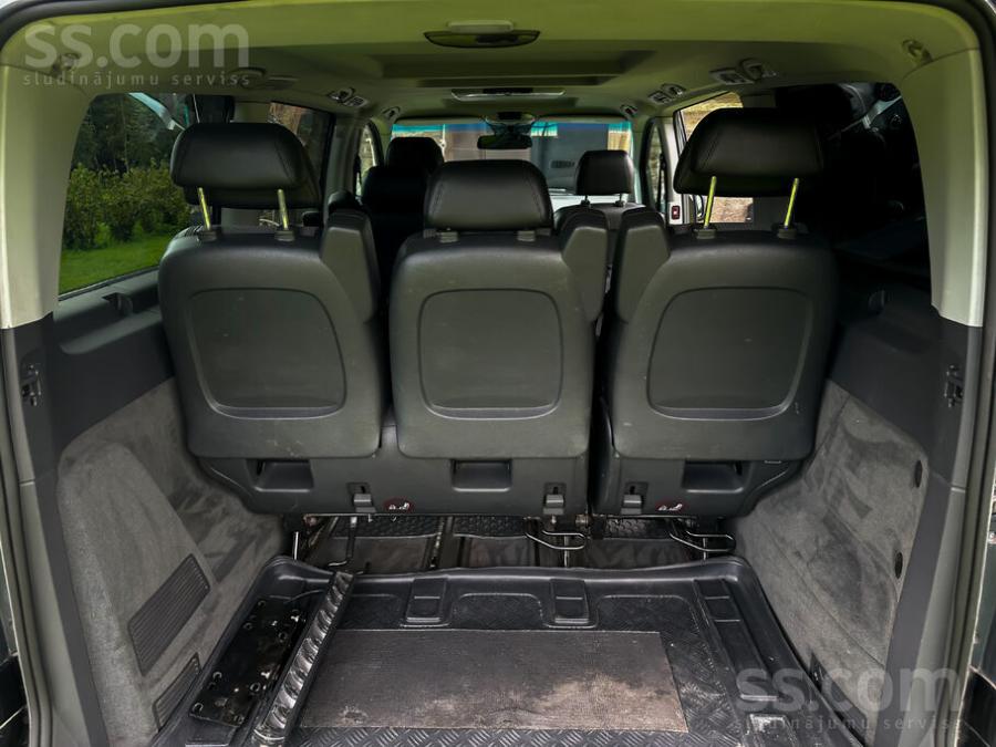 Black Mercedes-Benz Viano 2012 in Valmiera, with an engine capacity of 2.20 L and mileage of 340 thousand km for 11999 €, photo 14 on AUTOMOTO.COM.LV