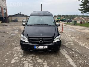 Black Mercedes-Benz Viano 2013 in Jekabpils, with an engine capacity of 2.10 L and mileage of 0 thousand km for 10600 €, photo  on AUTOMOTO.COM.LV
