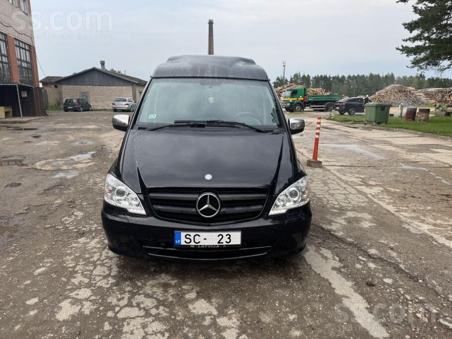 Melns Mercedes-Benz Viano 2013 Jēkabpils, ar dzinēja tilpumu 2.10 L un nobraukumu 0 tūkst. km par 10600 €, foto 1 vietnē AUTOMOTO.COM.LV