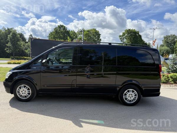 Black Mercedes-Benz Viano 2013 in Riga, with an engine capacity of 2.20 L and mileage of 387 thousand km for 10200 €, photo 3 on AUTOMOTO.COM.LV