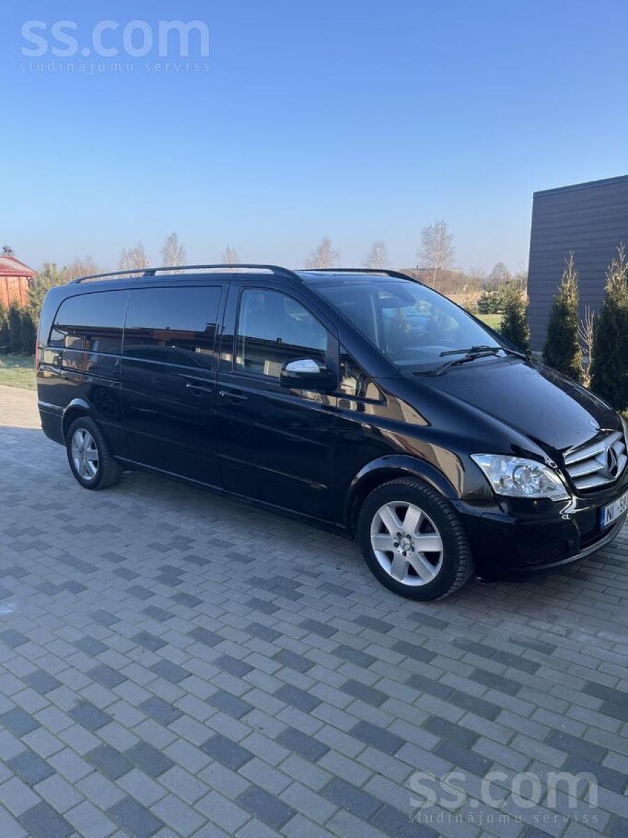 Black Mercedes-Benz Viano 2014 in Liepaja, with an engine capacity of 2.20 L and mileage of 0 thousand km for 7300 €, photo 1 on AUTOMOTO.COM.LV
