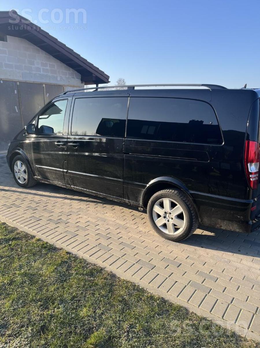 Black Mercedes-Benz Viano 2014 in Liepaja, with an engine capacity of 2.20 L and mileage of 0 thousand km for 7300 €, photo 2 on AUTOMOTO.COM.LV