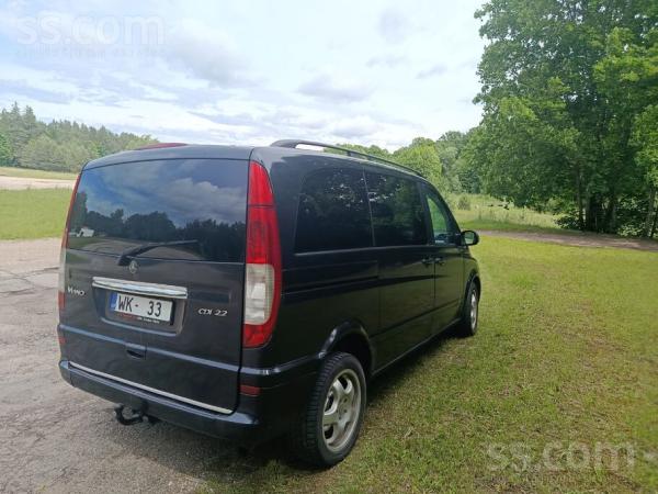 Black Mercedes-Benz Viano 2004 in Tukums, with an engine capacity of 2.20 L and mileage of 306 thousand km for 3290 €, photo 1 on AUTOMOTO.COM.LV